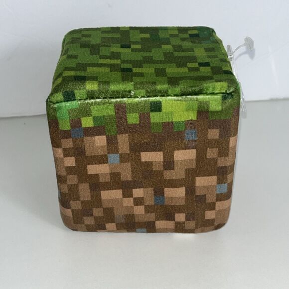 Mojang | Toys | Minecraft Stuffed Plush Foam Game Grass Lawn Microsoft ...